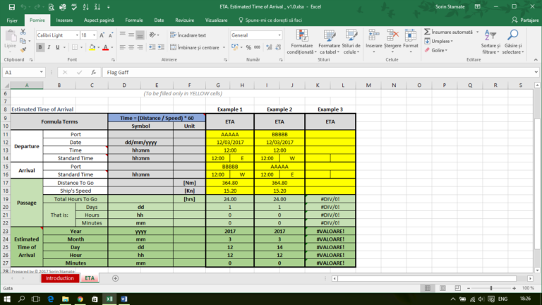 Estimated time of arrival. ETA